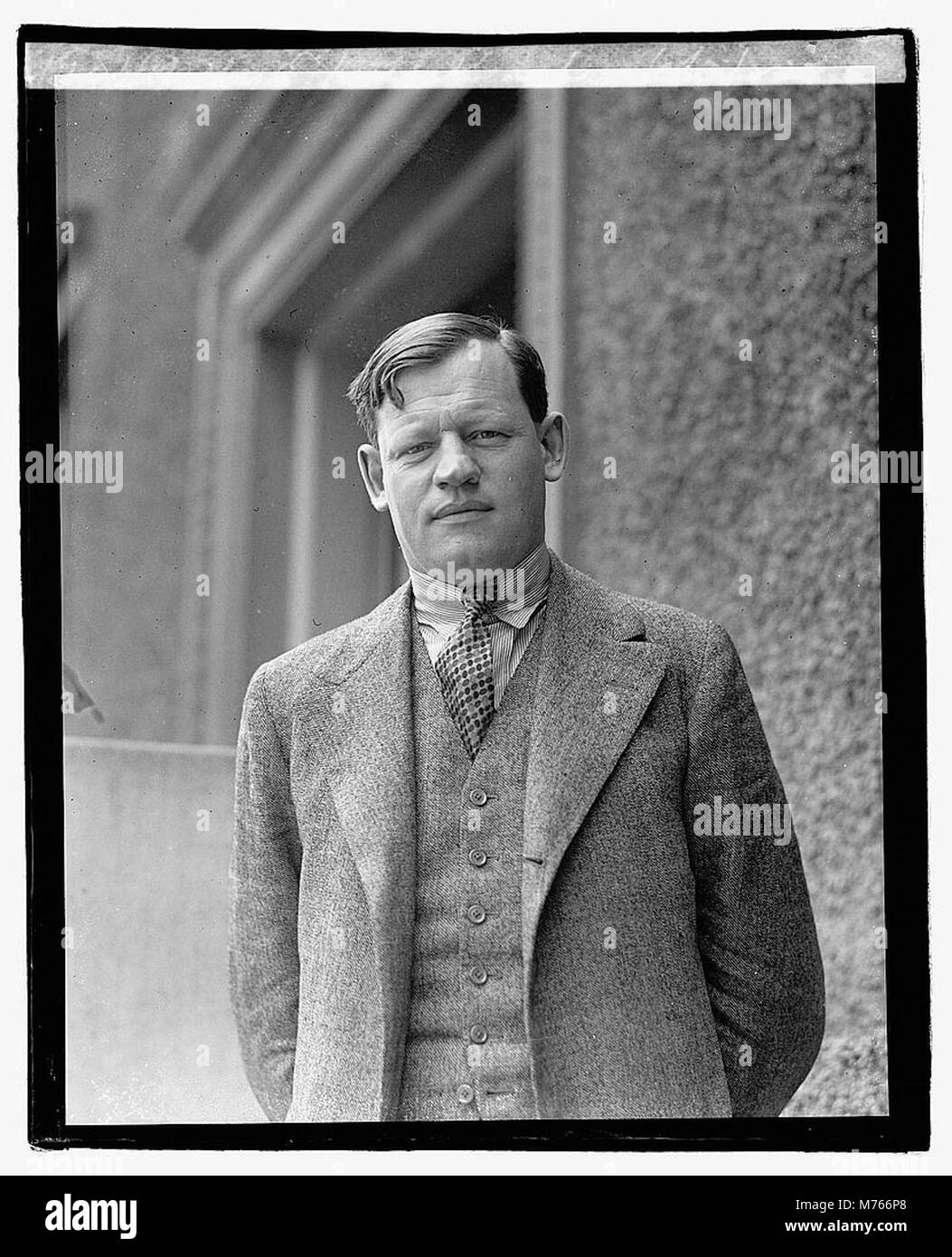 This historical image features Major E. Keith Roach, a notable military ...