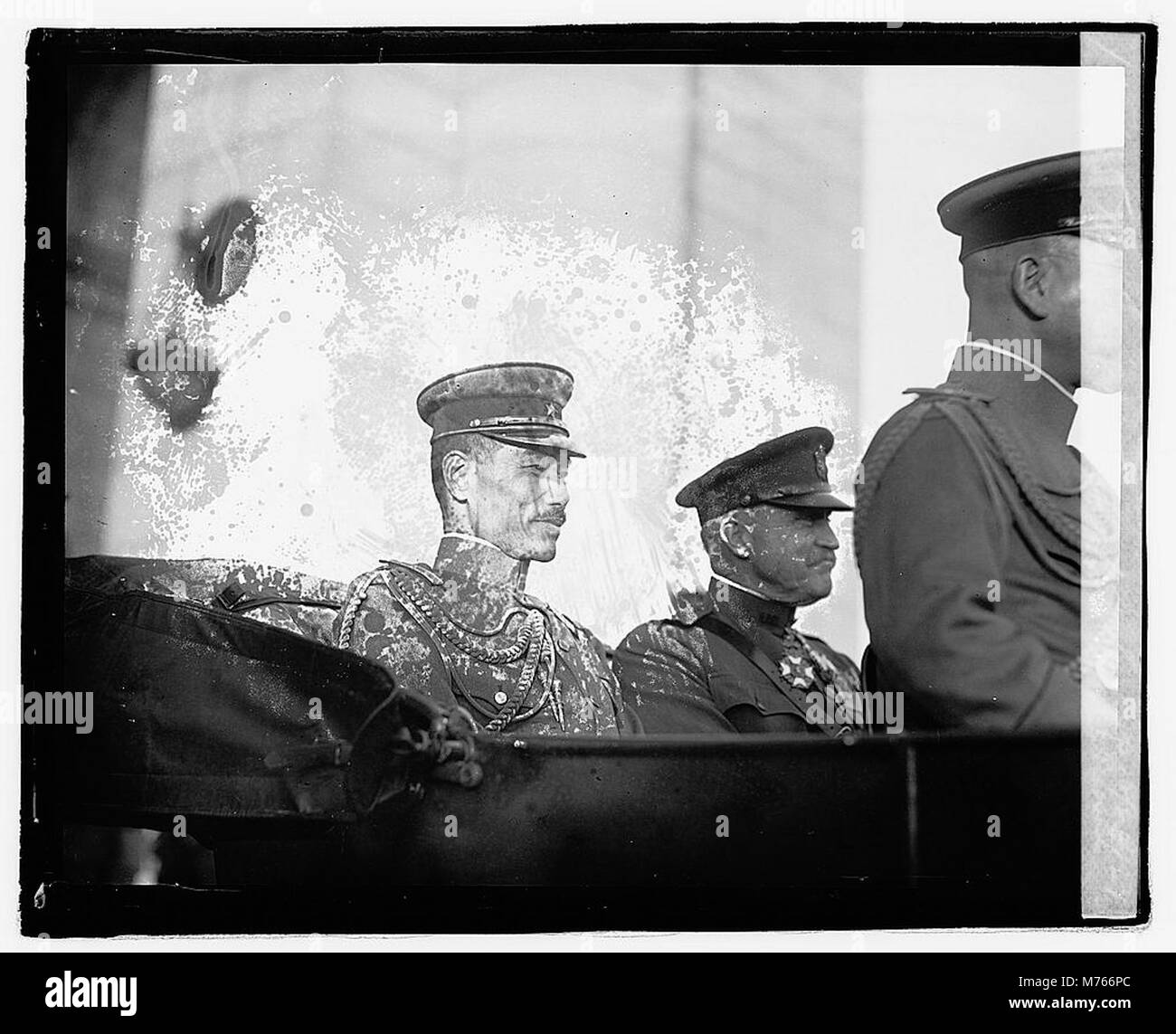 Photograph of Major General K. Tanaka and General Bressler, taken on ...