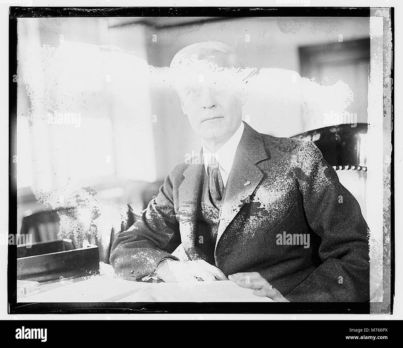 A portrait of Major William Wolf Smith, taken on January 27, 1923. The ...