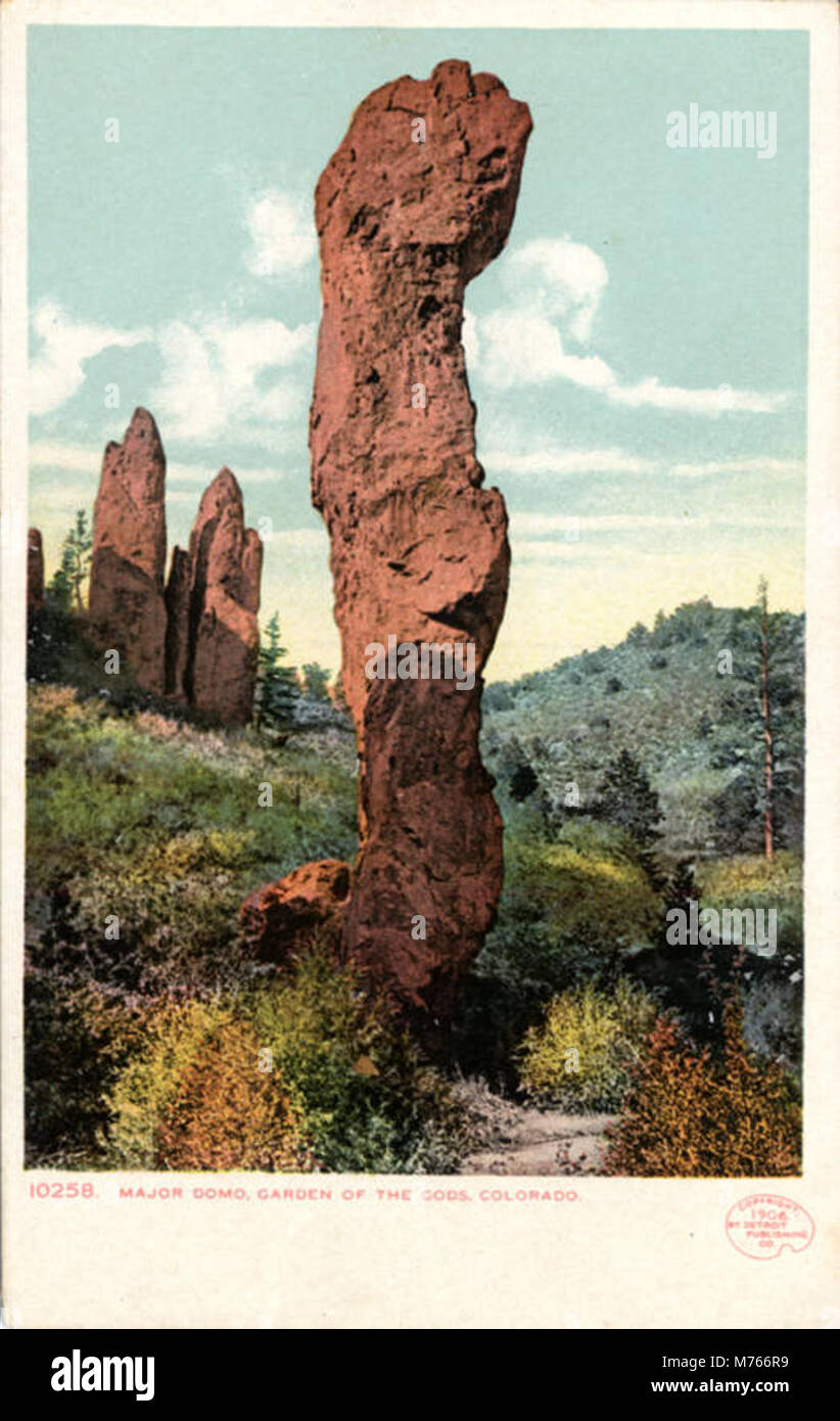 A photograph of the Major Domo rock formation in the Garden of the Gods ...