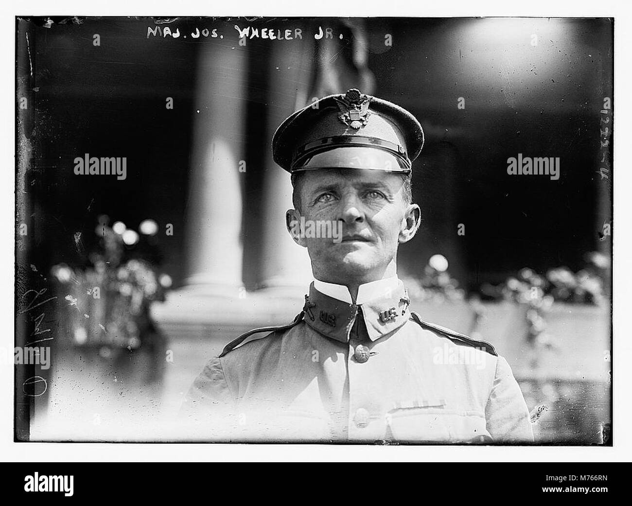 A formal portrait of Major Joseph Wheeler, Jr., in military uniform ...