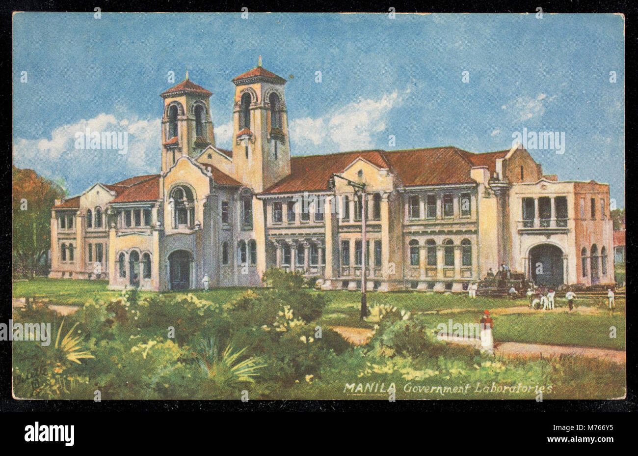 This image shows the Manila Government Laboratories, a significant ...