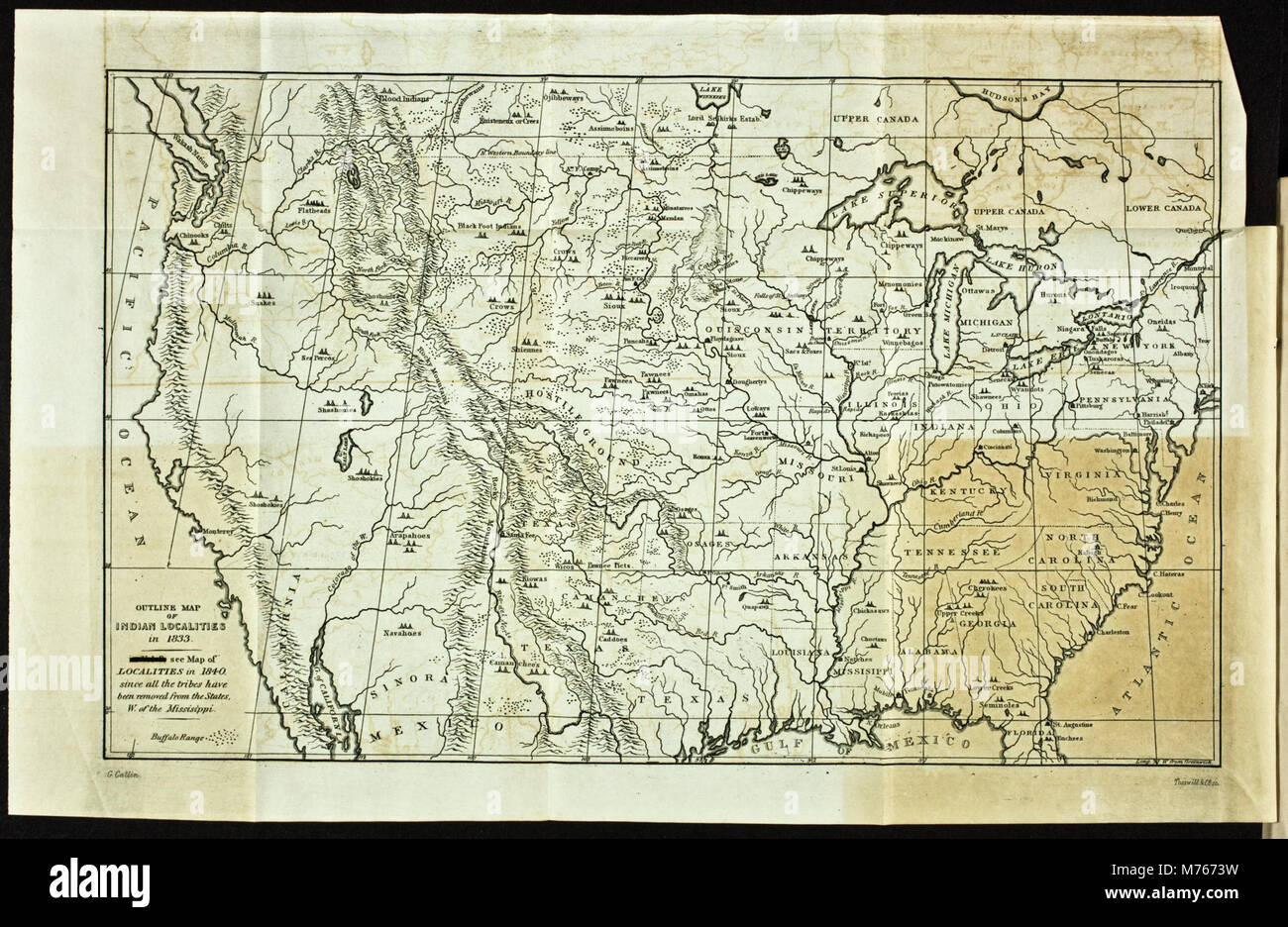 Maps from a journal documenting a tour through the 'Indian Territory ...