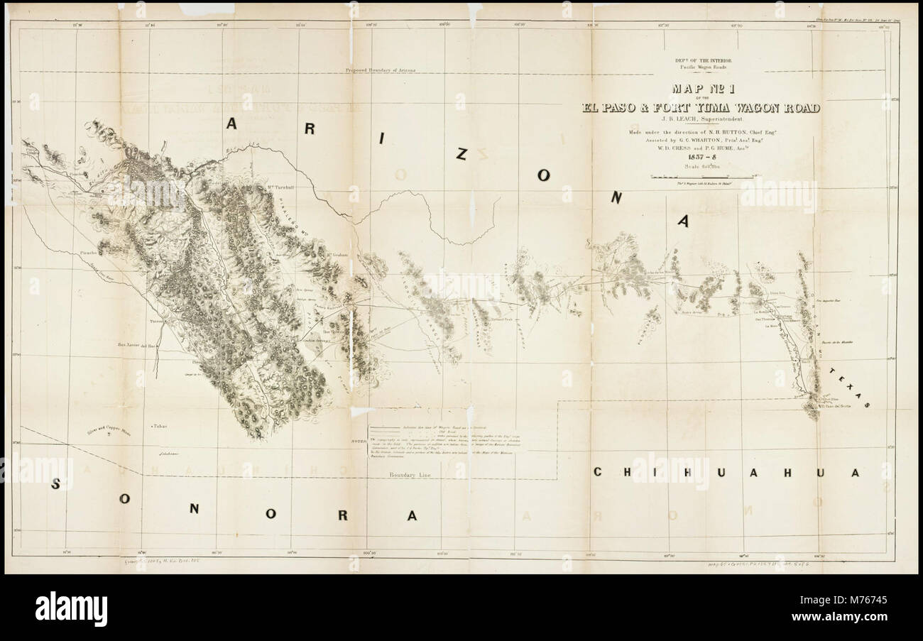 1859 map shows pacific hi-res stock photography and images - Alamy