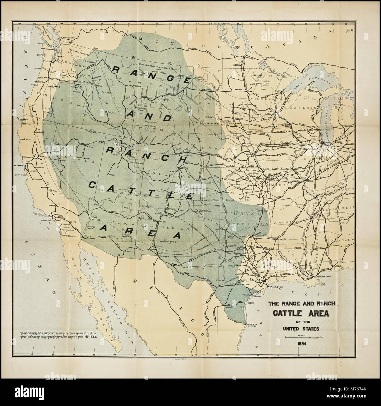This map, included in a letter from the Secretary of the Treasury ...
