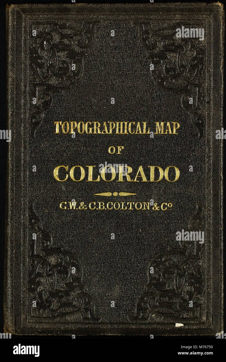 A historical map of Colorado Territory, illustrating the system of ...
