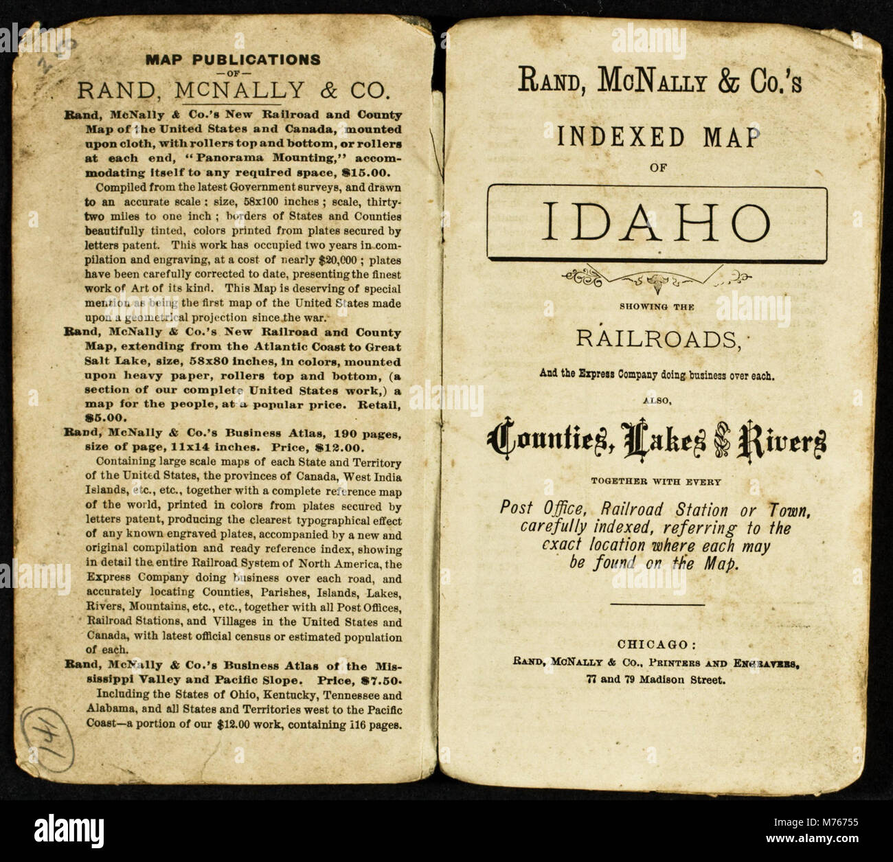 This 1876 map of Idaho provides a historical overview of the state's ...