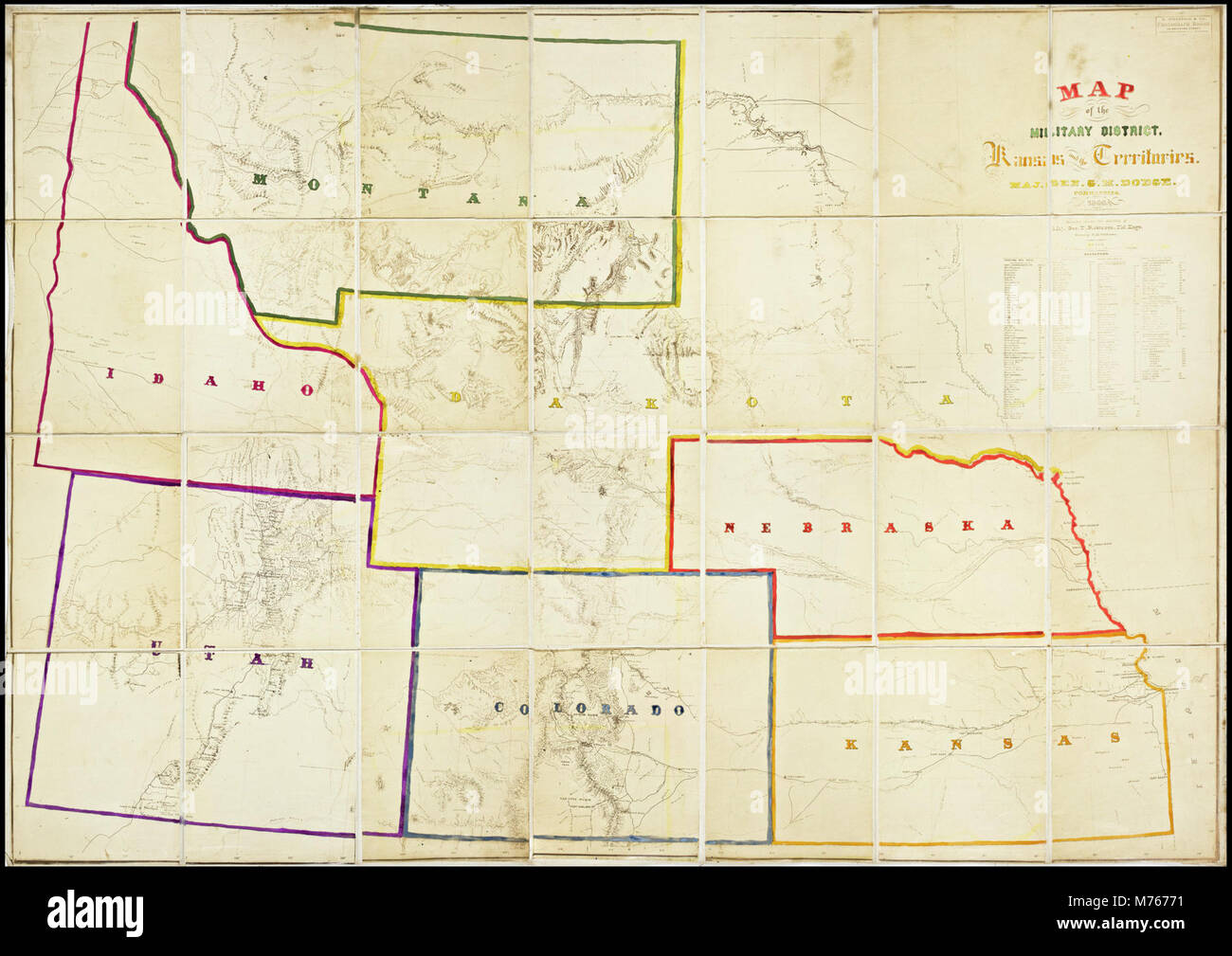 Map of the military district, Kansas and the territories (NBY 15557 ...