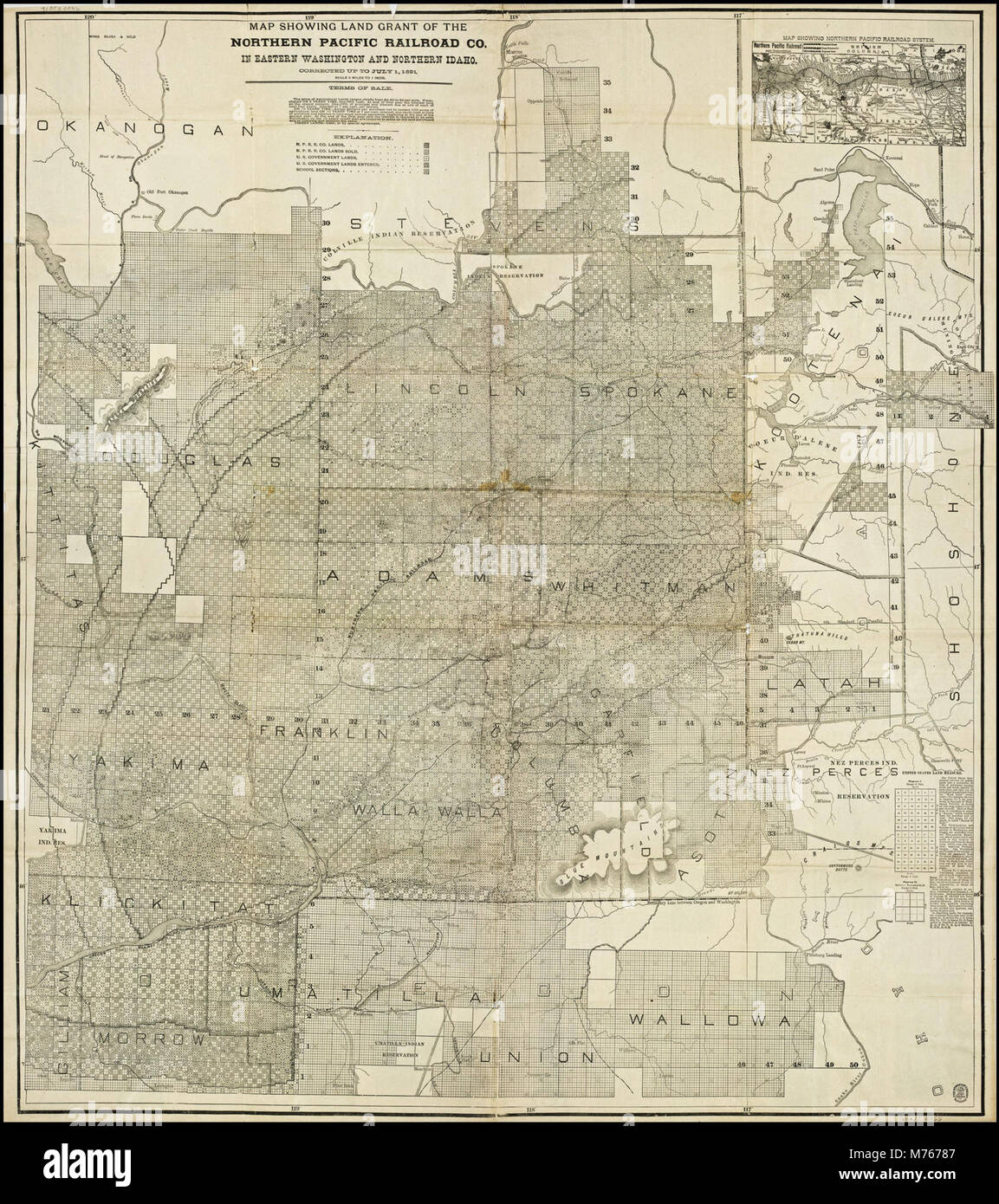 Northern railroad map hi-res stock photography and images - Alamy