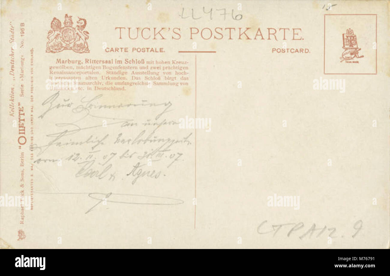 This image depicts the Rittersaal (Knights' Hall) in Marburg Castle ...