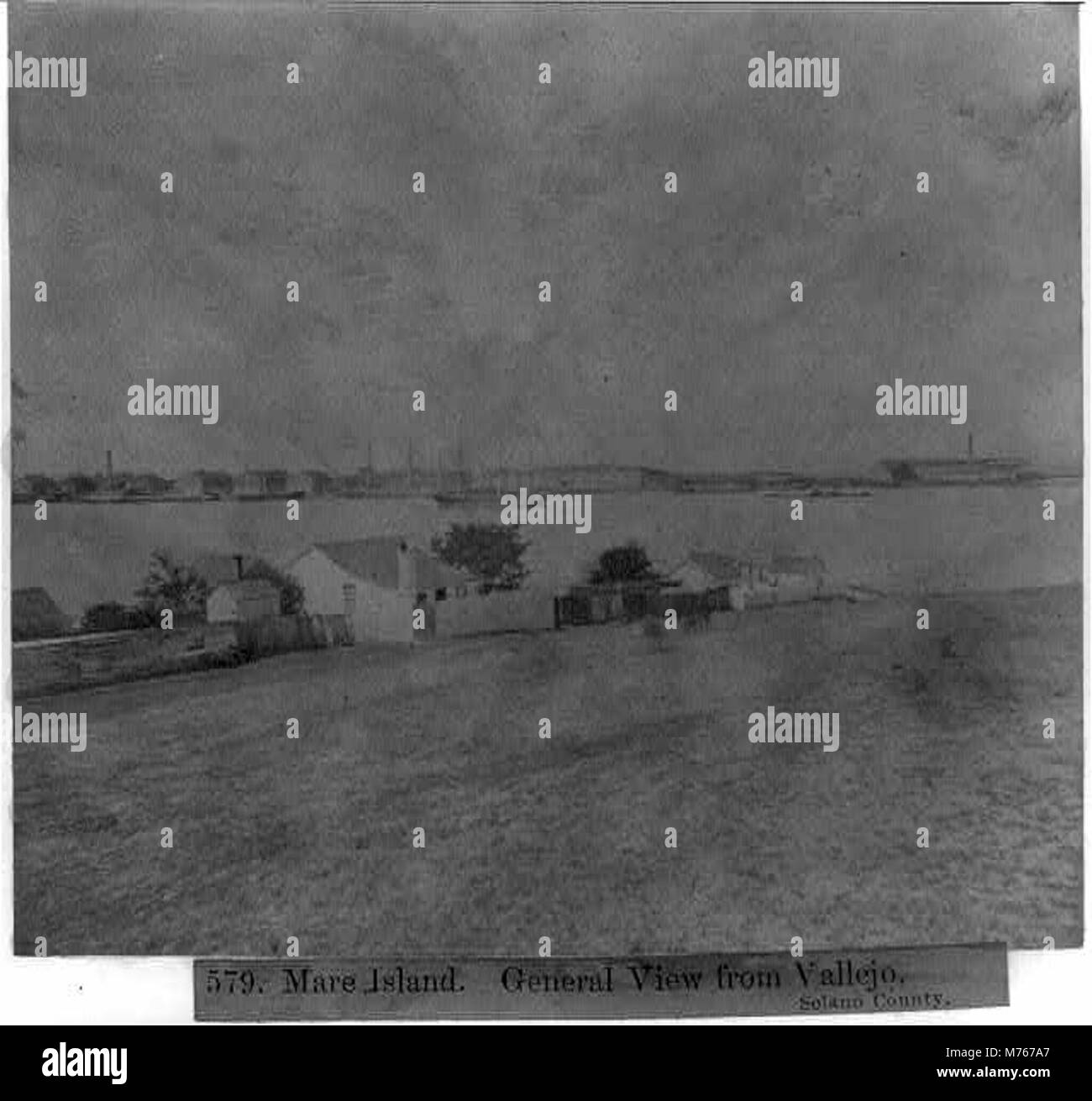 A general view of Mare Island from Vallejo, Solano County, California ...