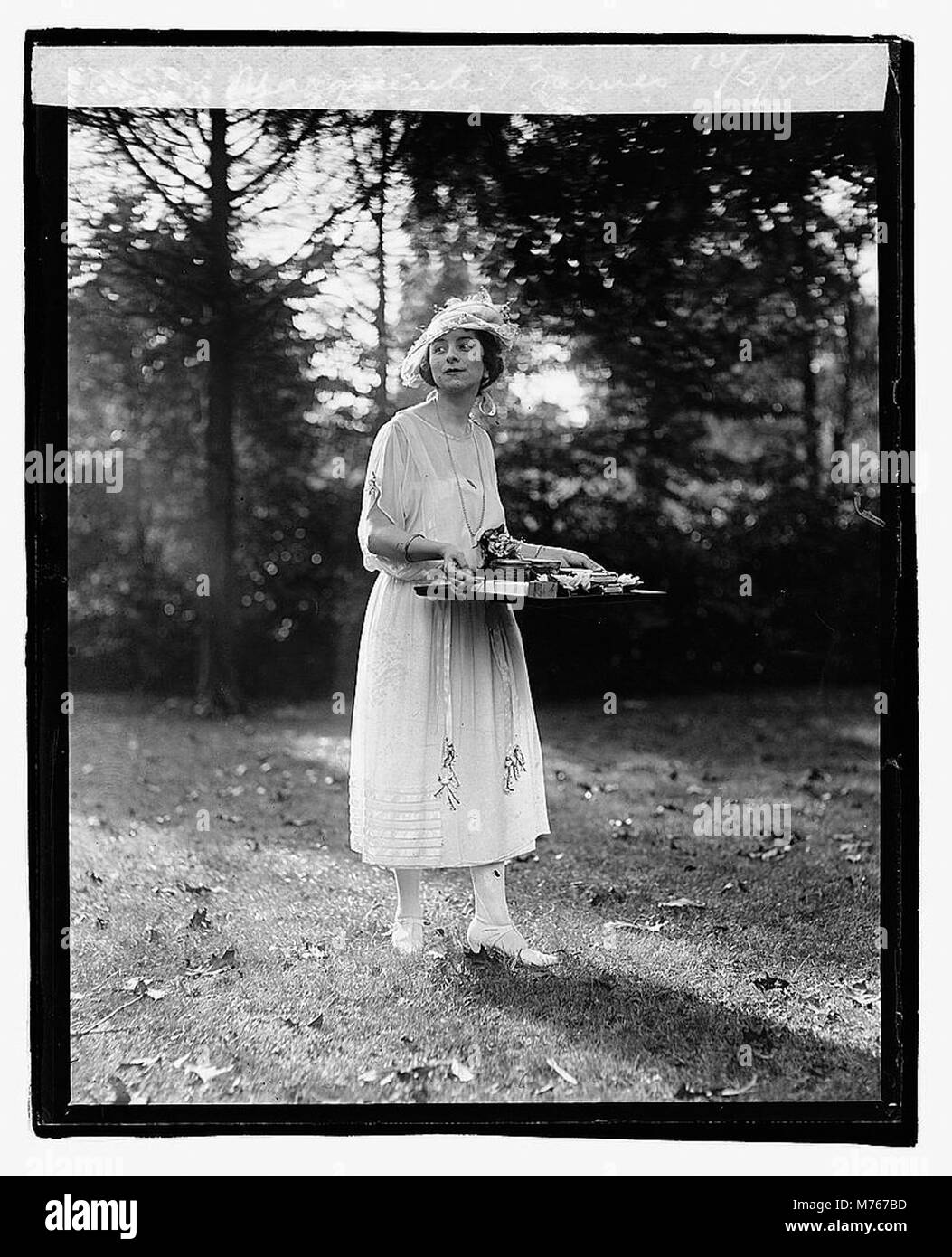 A photograph of Marguerite Barnes, captured on October 5, 1922 ...