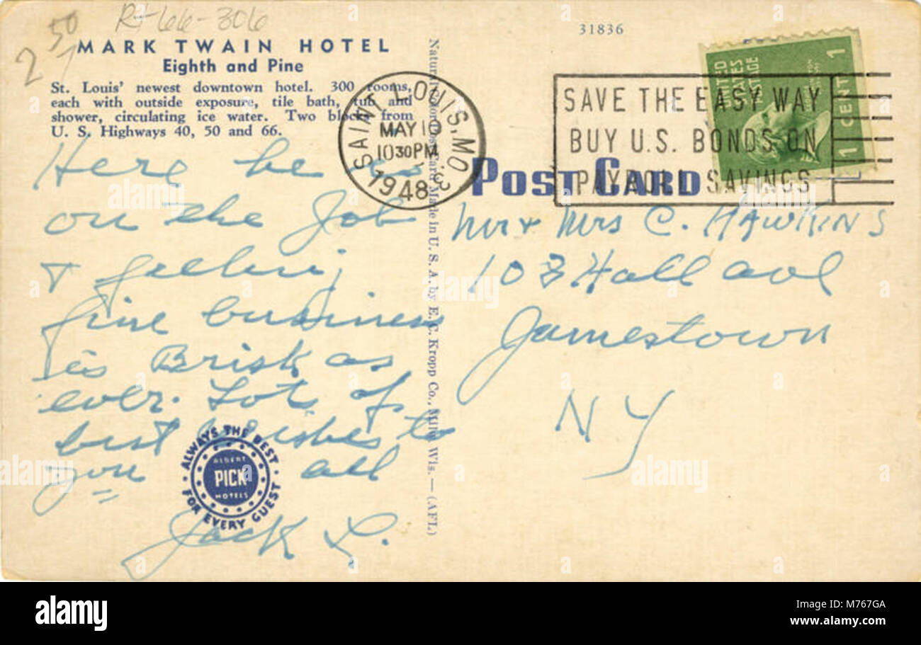 The Mark Twain Hotel, a historic hotel known for its significance in ...