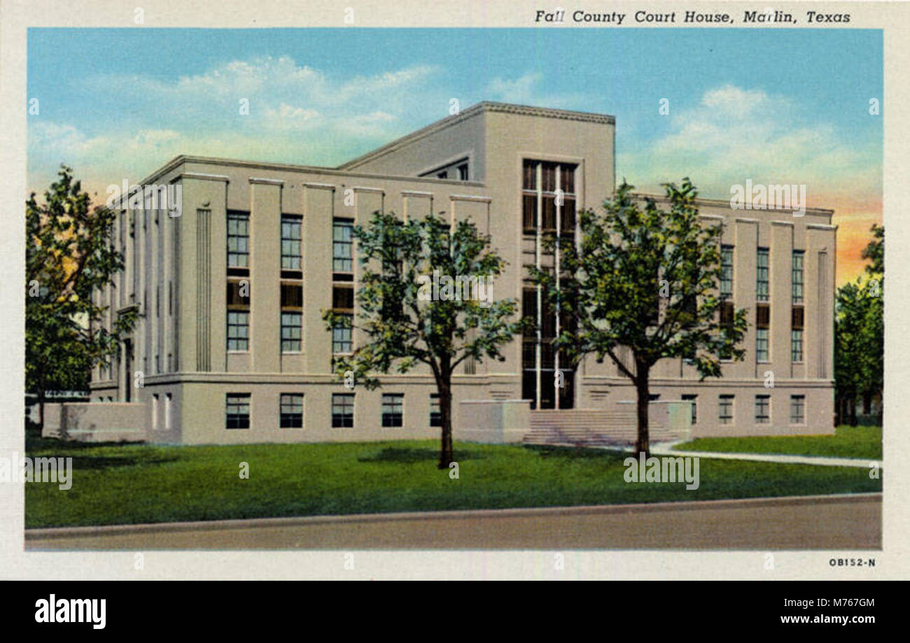 The Fall County Courthouse in Marlin, Texas, is an important historical ...