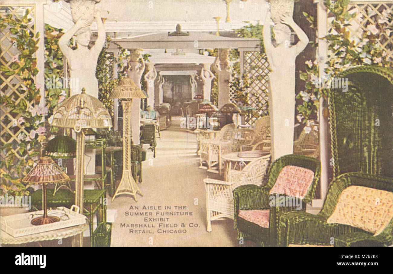 Marshall Fields, an iconic department store in Chicago, is depicted in ...