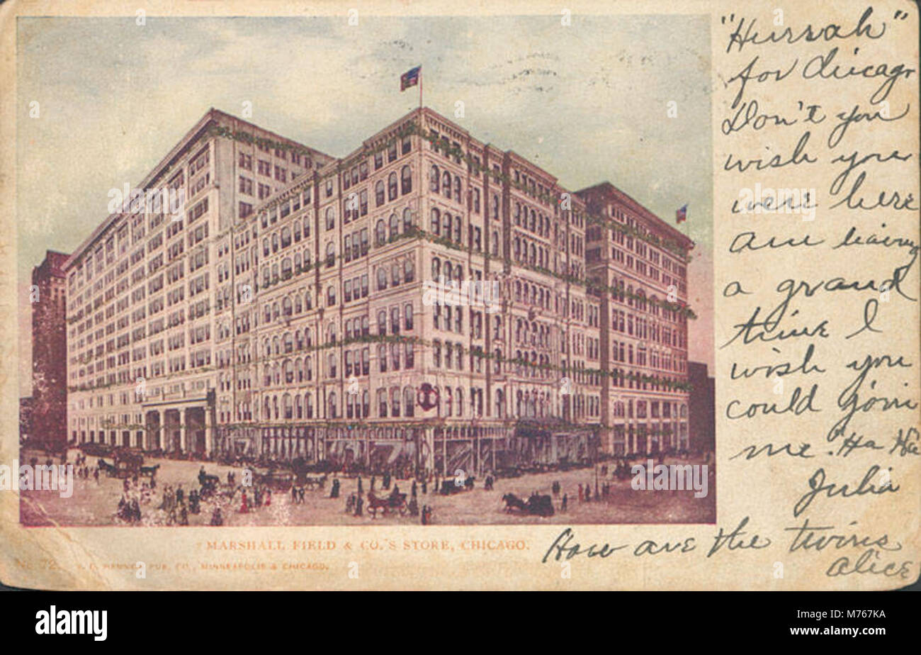 Marshall Field & Co.'s flagship store in Chicago is shown in this ...