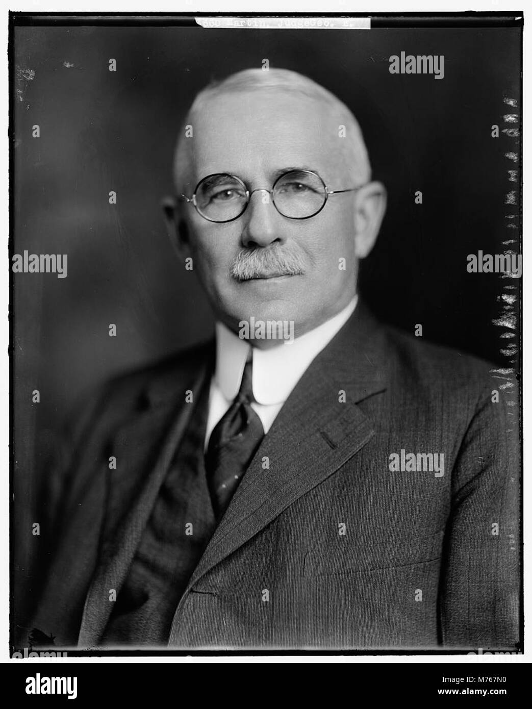 Judge George E. Martin is portrayed in this historical photograph ...