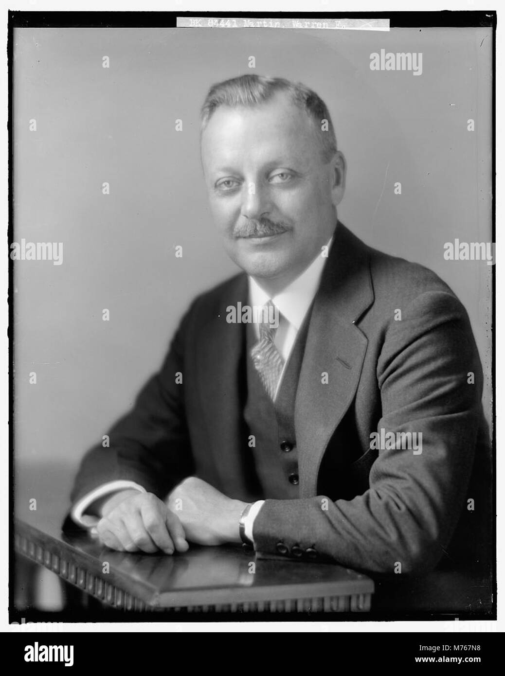 A photograph of Warren F. Martin, a notable historical figure ...