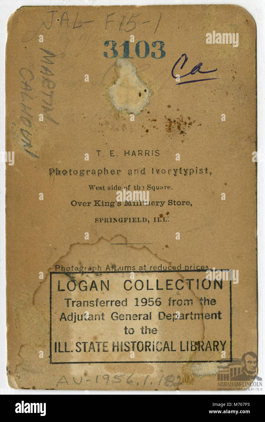 A formal portrait of Martin L. Calhoun, a historical figure of ...