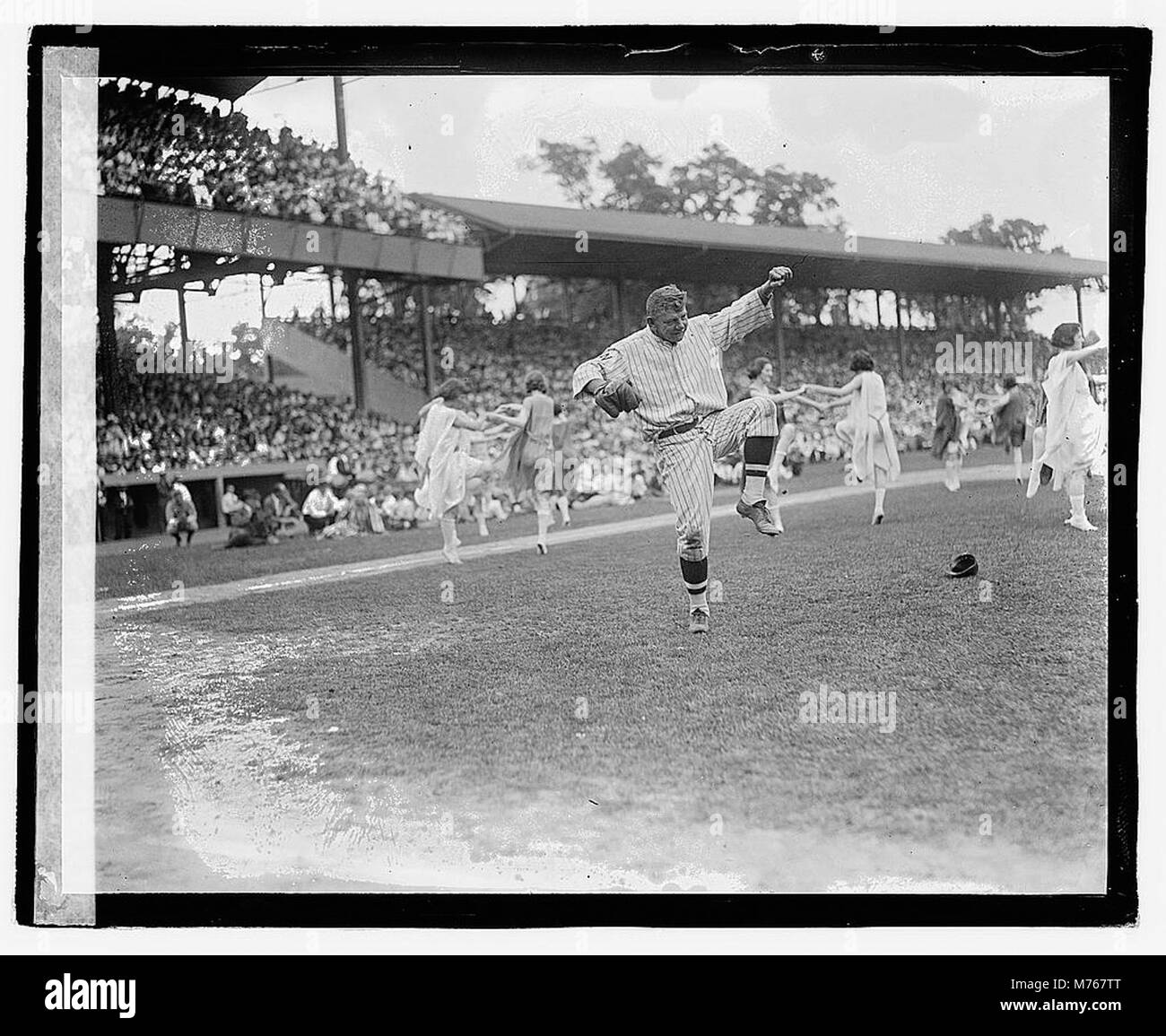 Photograph of a Masonic ball game, played in 1921, highlighting a ...