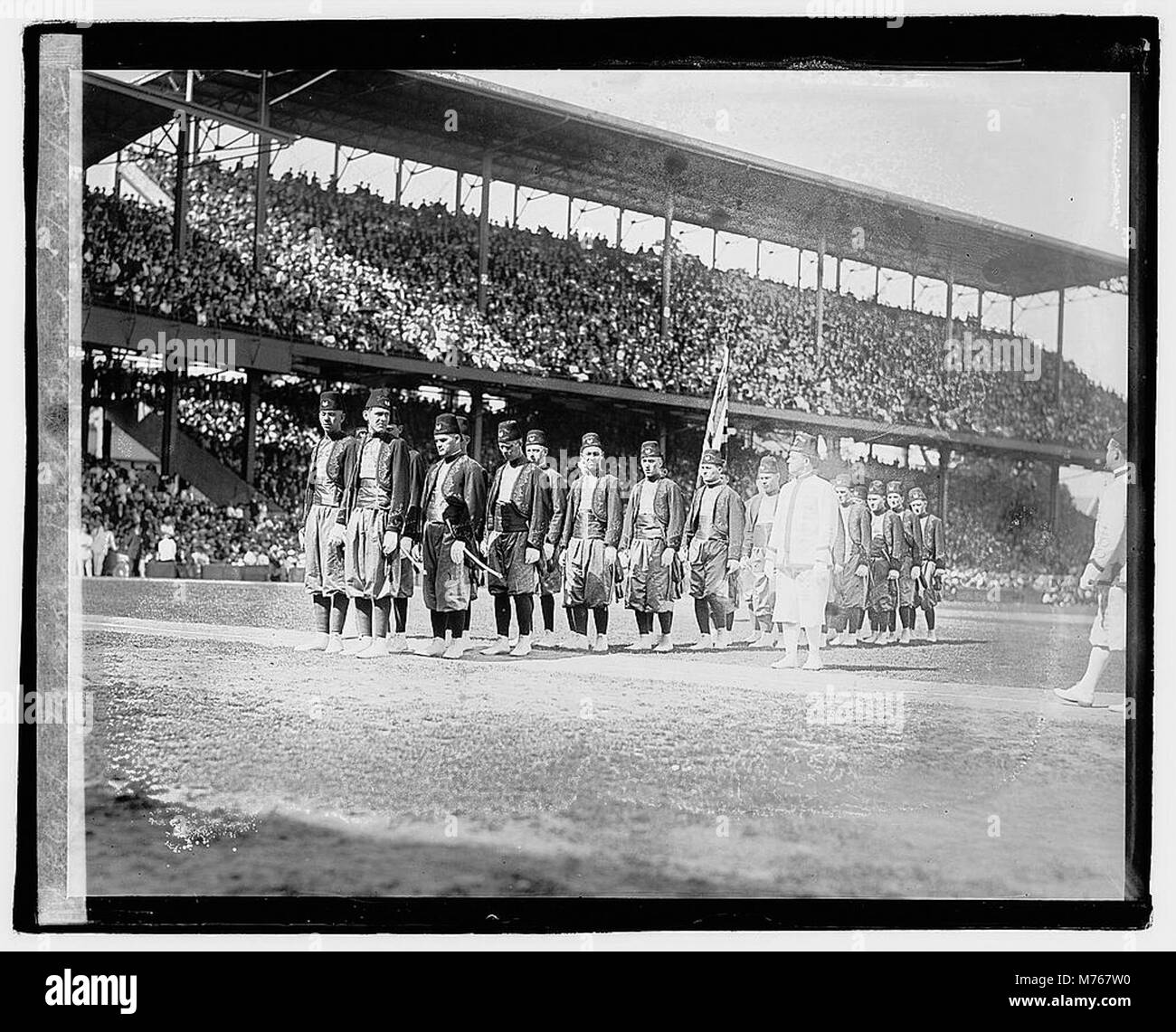 A photograph of a Masonic ball game played on May 30, 1922. This image ...