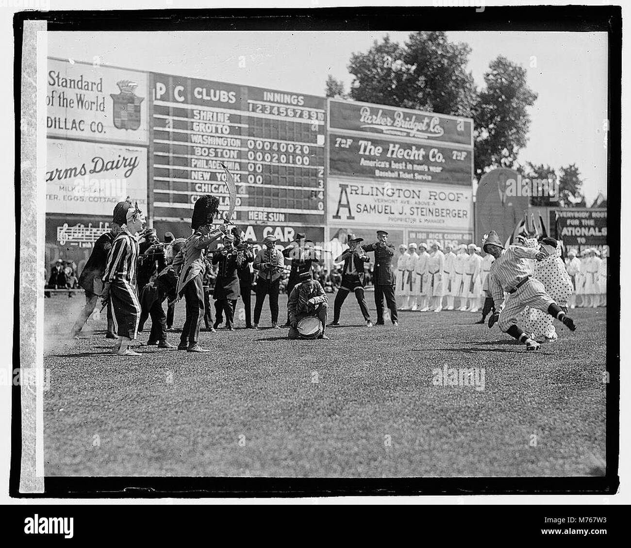 A photograph documenting a Masonic ball game played on May 30, 1922 ...