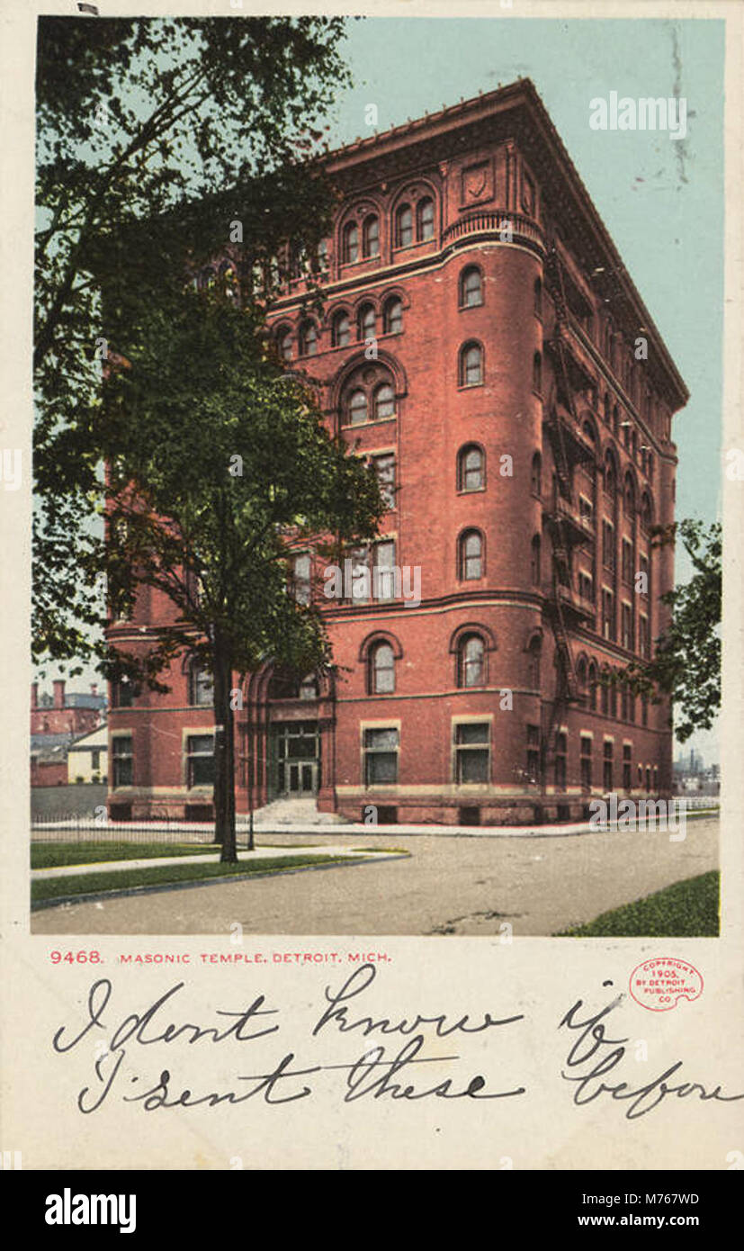 The Masonic Temple, photographed in its historic architectural glory ...