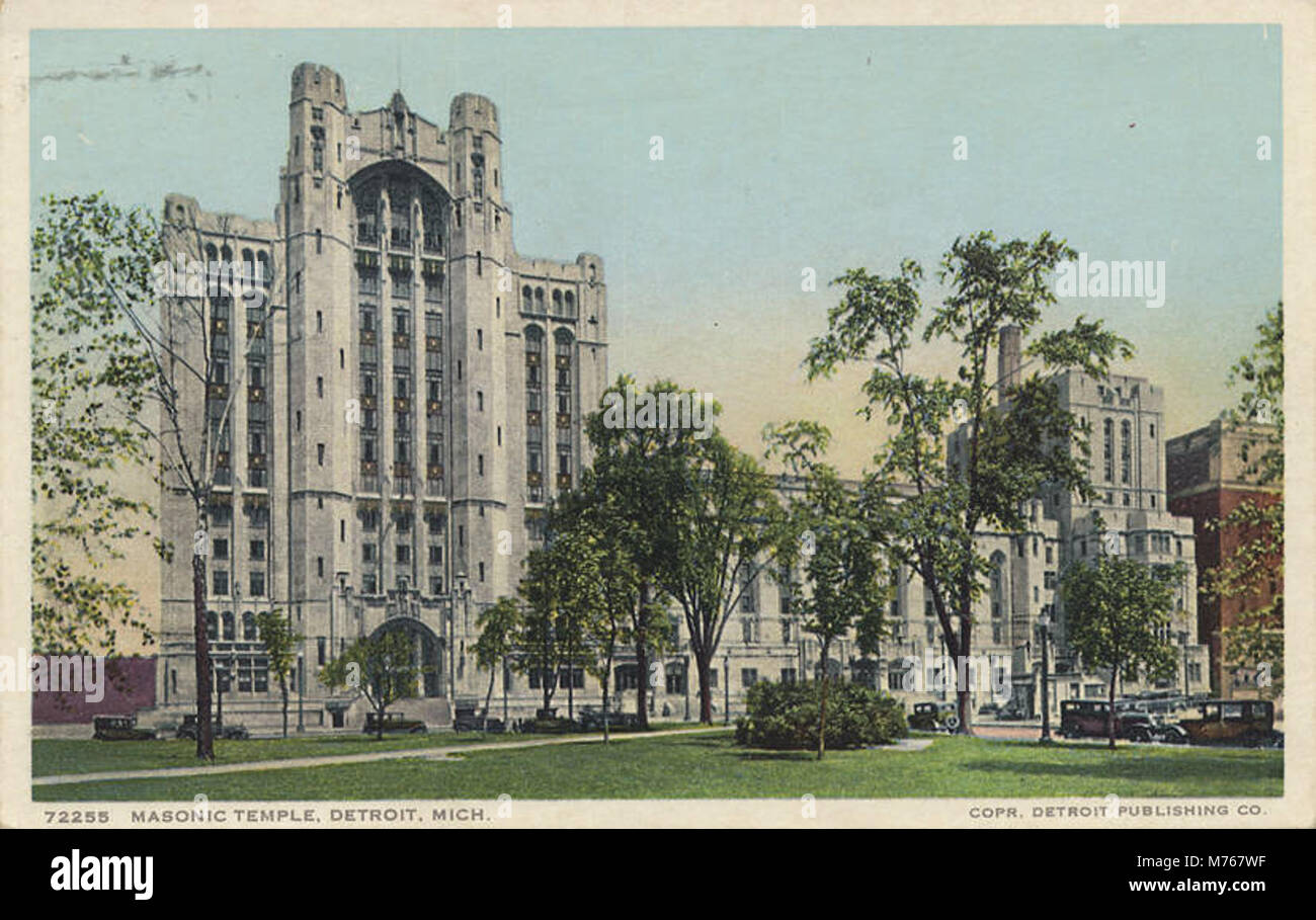 This image features the Masonic Temple, an architectural building ...