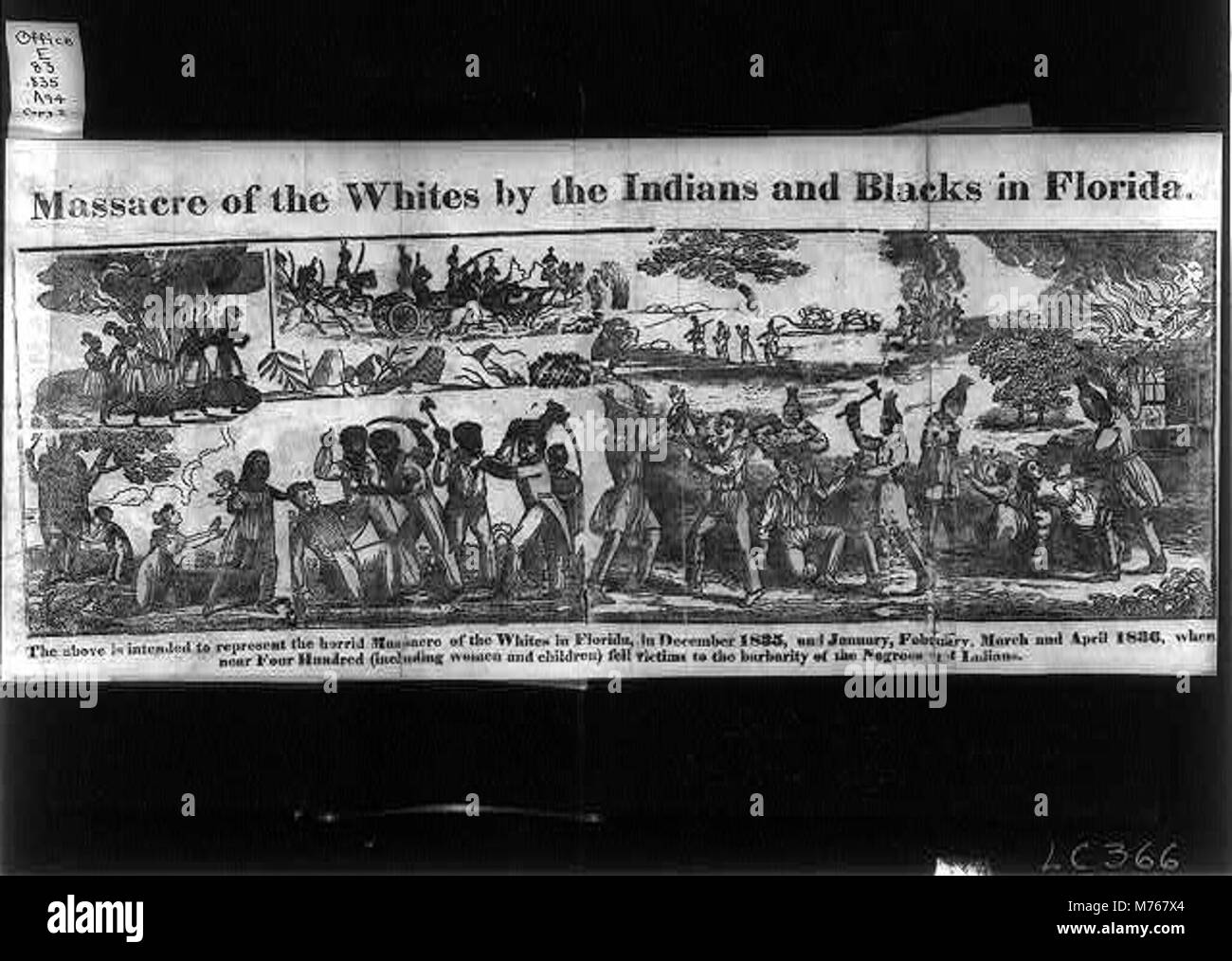 The historical event of the massacre in Florida, involving indigenous ...