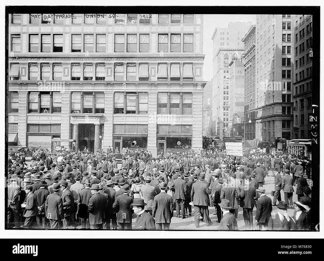 The May Day Parade in Union Square, New York, in 1913, showcases labor ...