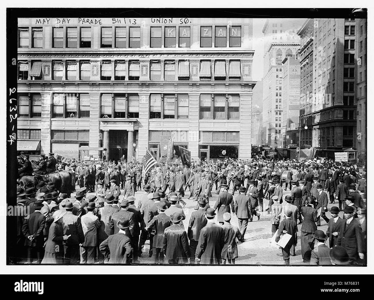 Photograph of the May Day Parade at Union Square, showcasing workers ...