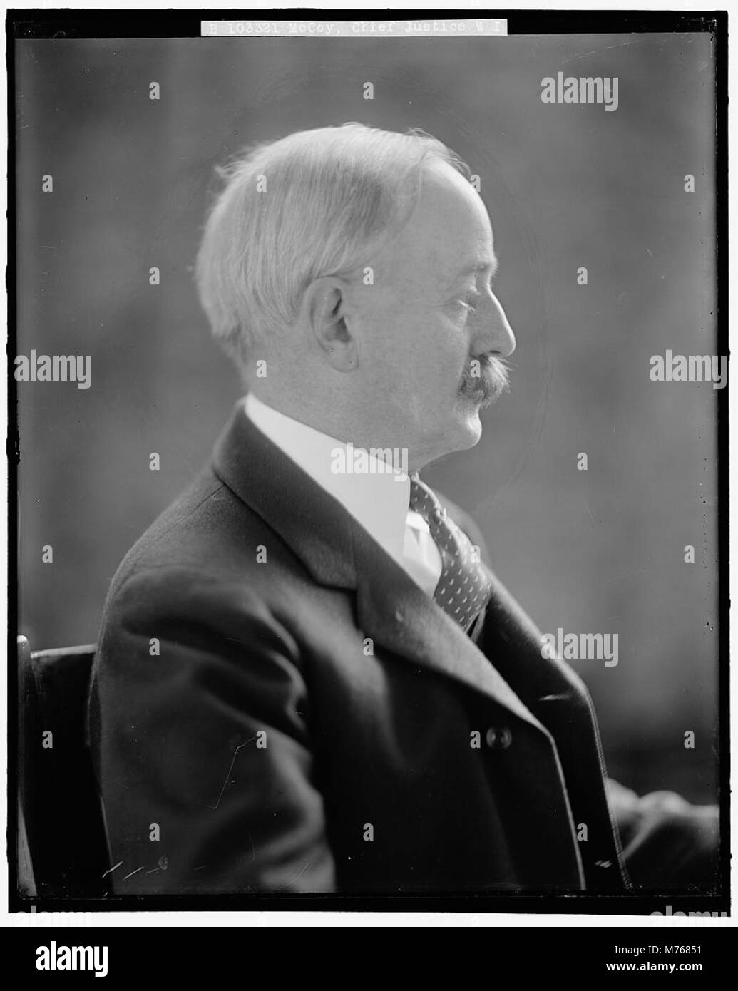 Portrait of Walter I. McCoy, a distinguished Chief Justice. McCoy ...