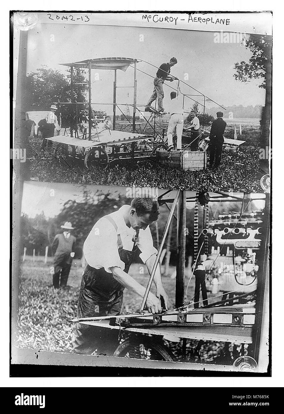 A photograph of the McCurdy aeroplane, one of the early aircraft models ...