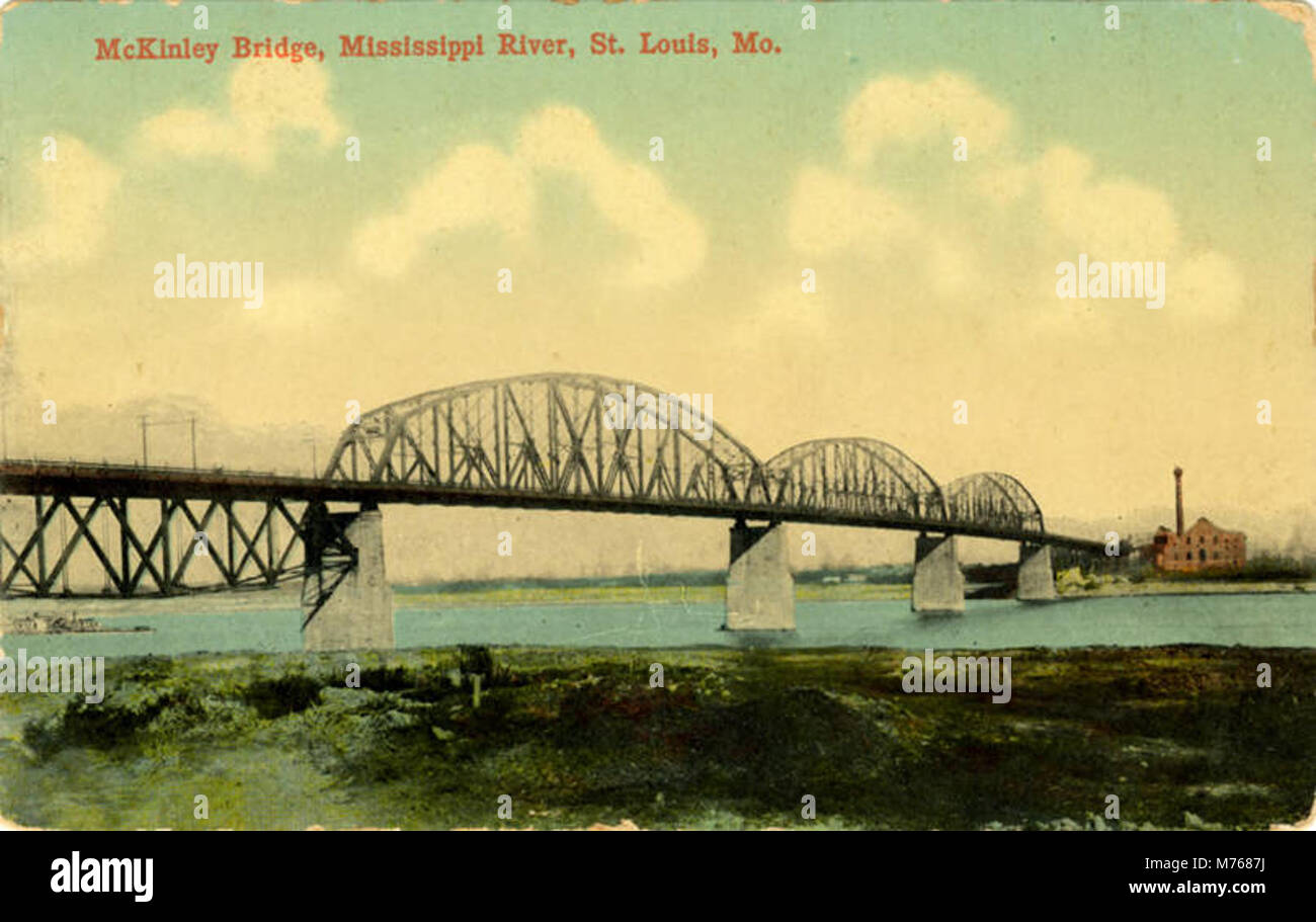 Photograph of the McKinley Bridge, a notable structure. The image ...