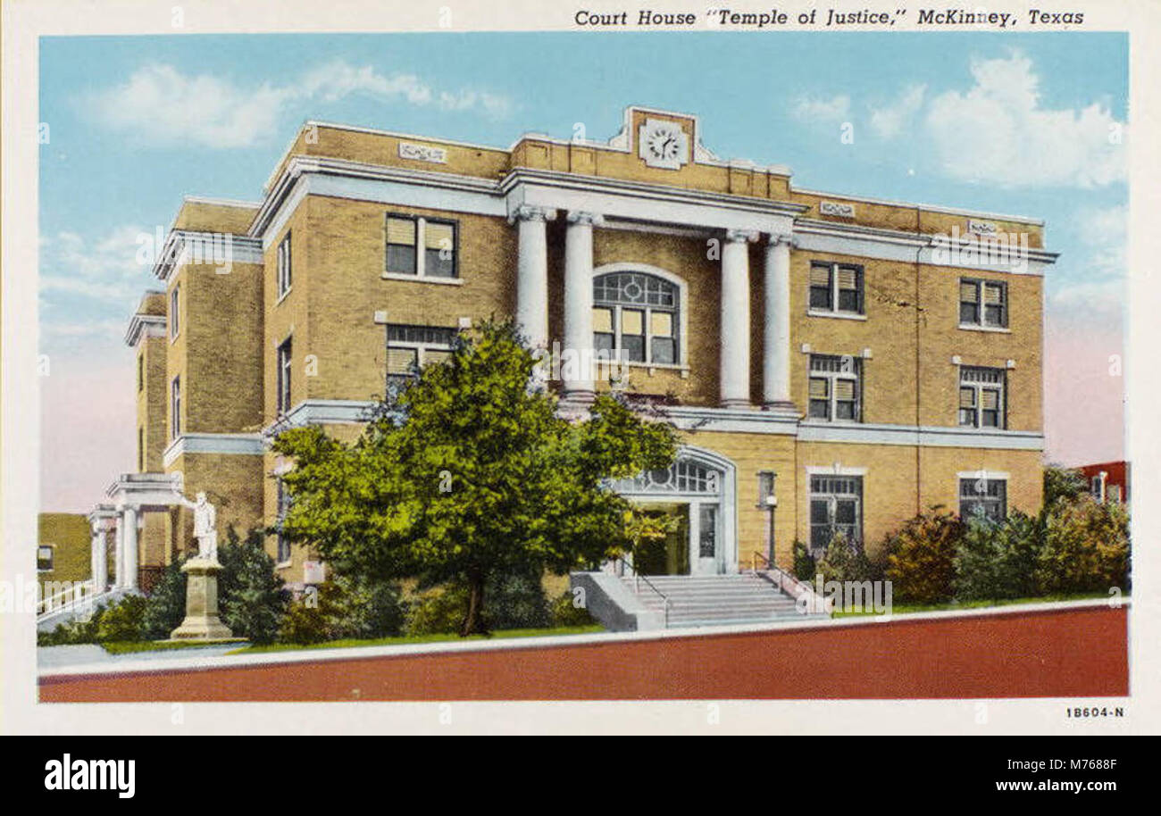 An image of the McKinney, Texas Courthouse, often referred to as the ...