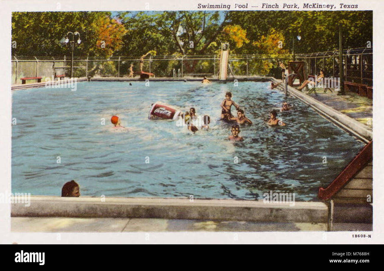McKinney TX - Swimming Pool, Finch Park (NBY 430082 Stock Photo - Alamy