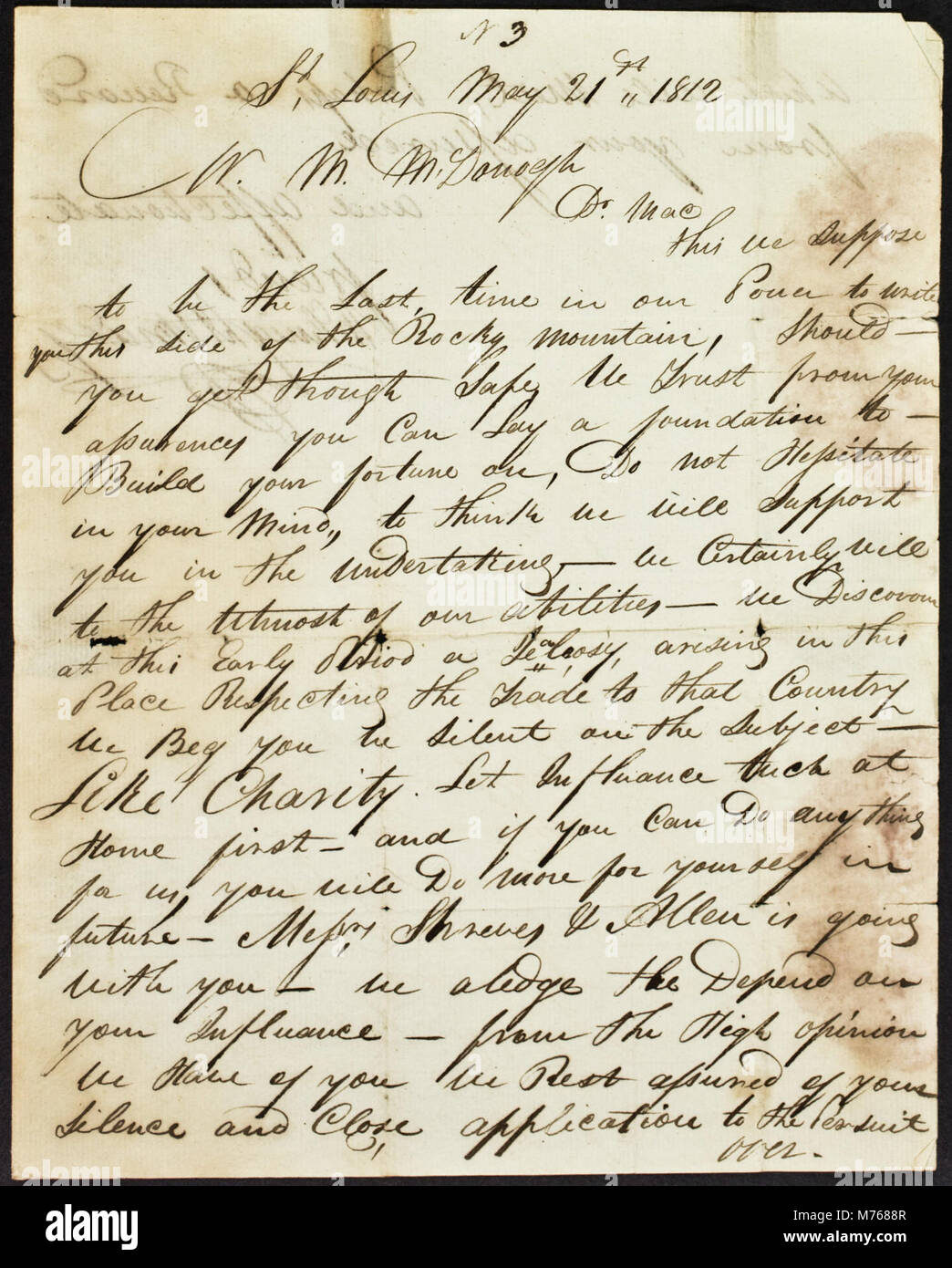 McKnight & Brady letter and invoice to M. Mcdonogh of St. Charles, 1812 ...