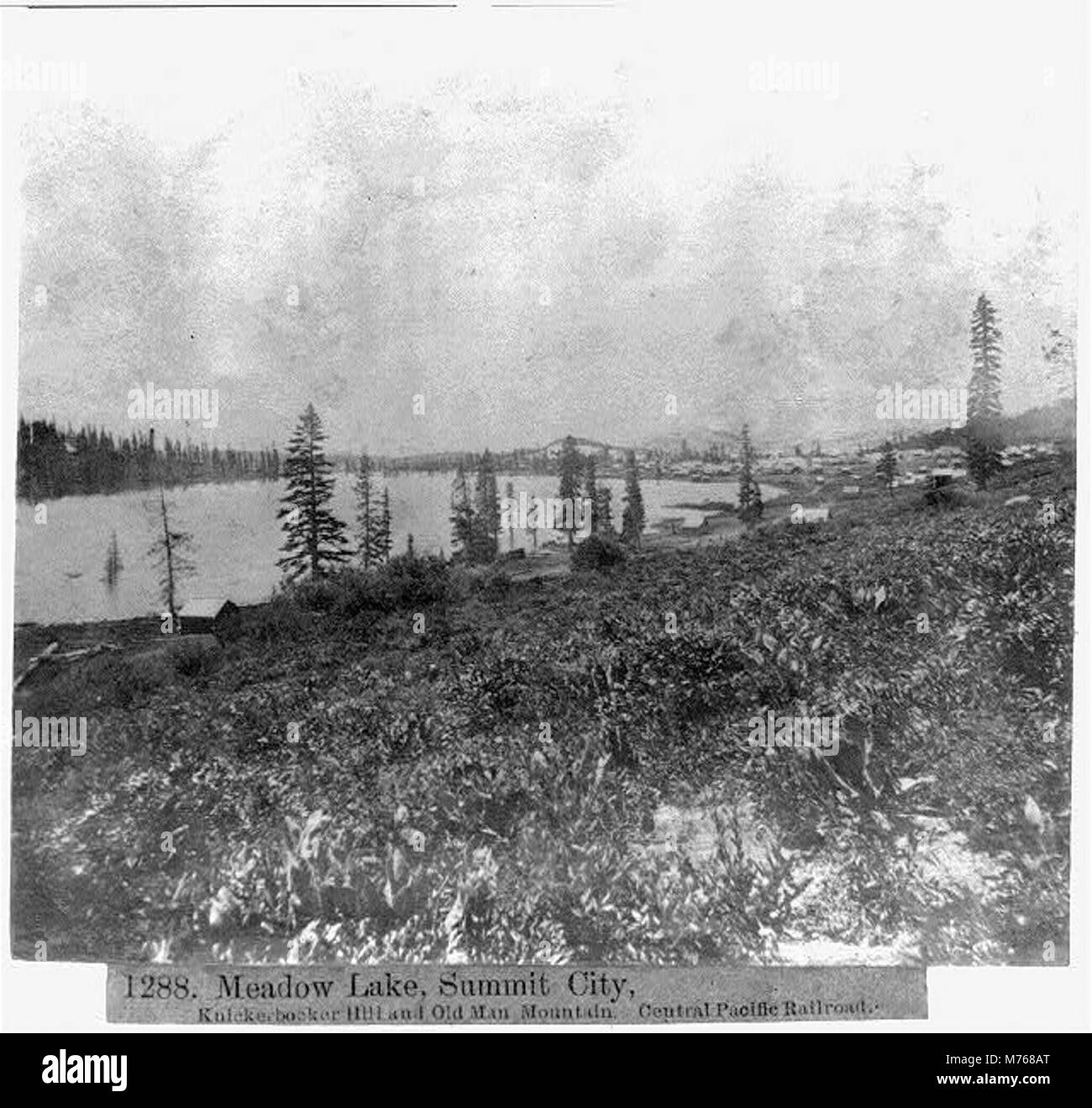 A panoramic photograph of the Meadow Lake area, Summit City, and ...