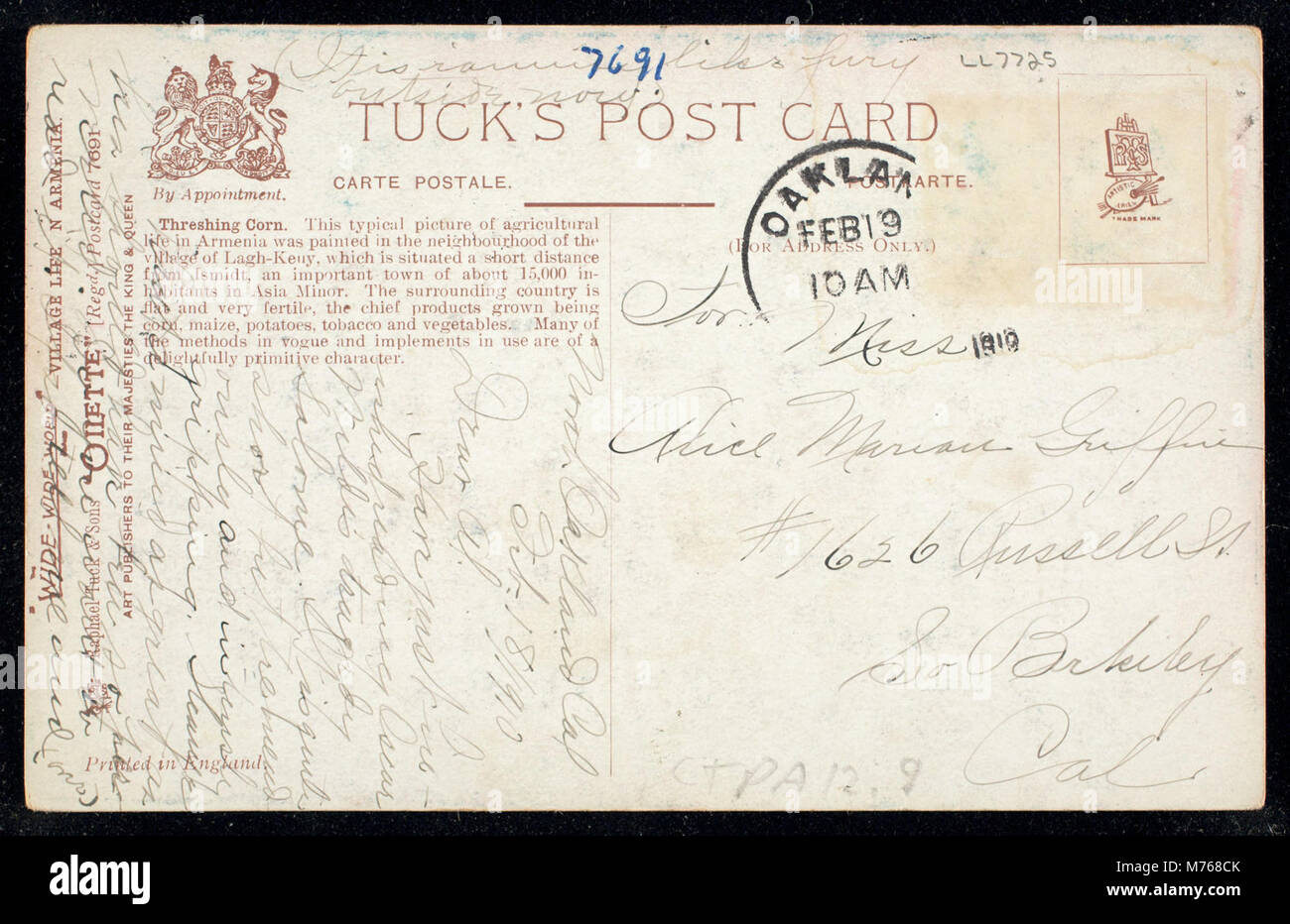 Threshing corn in Armenia, an agricultural scene showing traditional ...