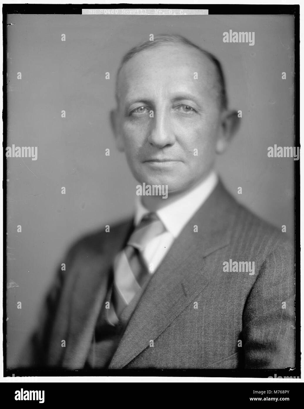A portrait photograph of O.C. Merrill, a historical figure whose ...
