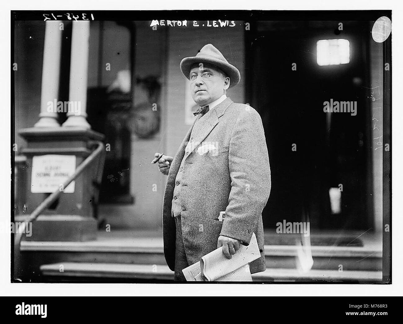 A portrait or photograph of Merton E. Lewis Stock Photo - Alamy