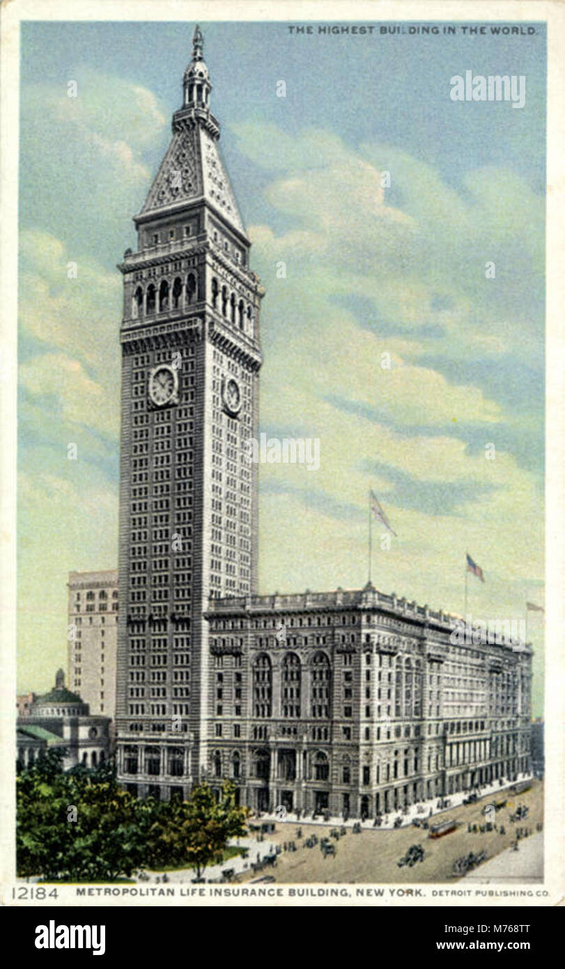 The Metropolitan Life Insurance Building in New York City was once the ...
