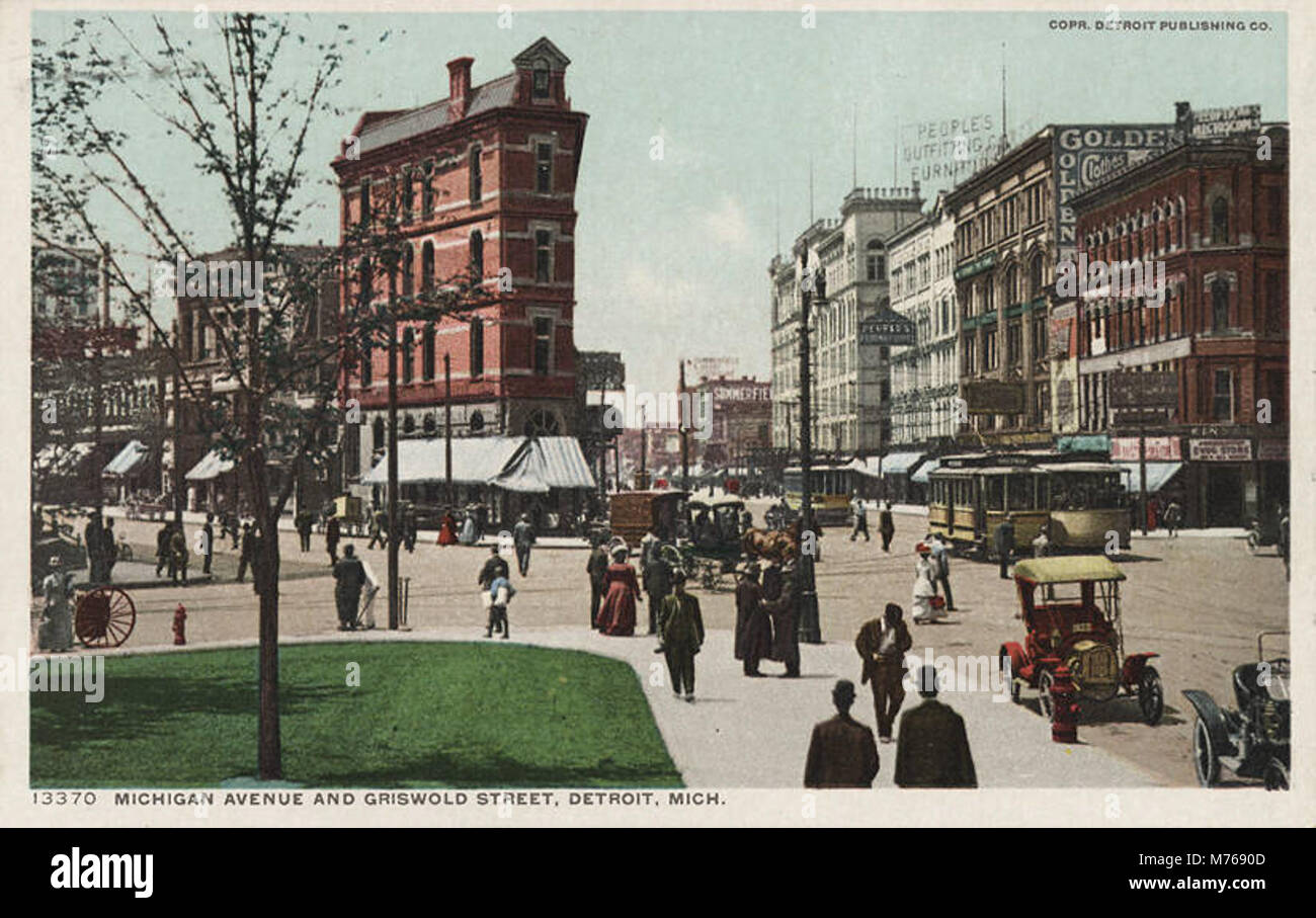 Michigan Avenue and Griswold Street (NBY 4416 Stock Photo - Alamy