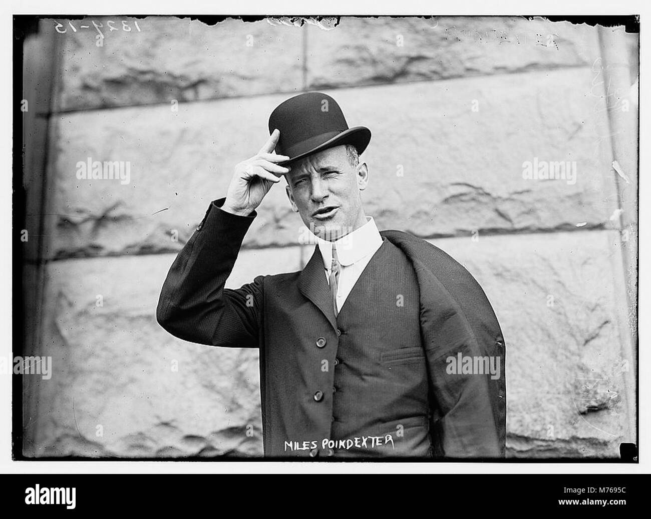 A historical portrait of Miles Poindexter, an important figure with ...