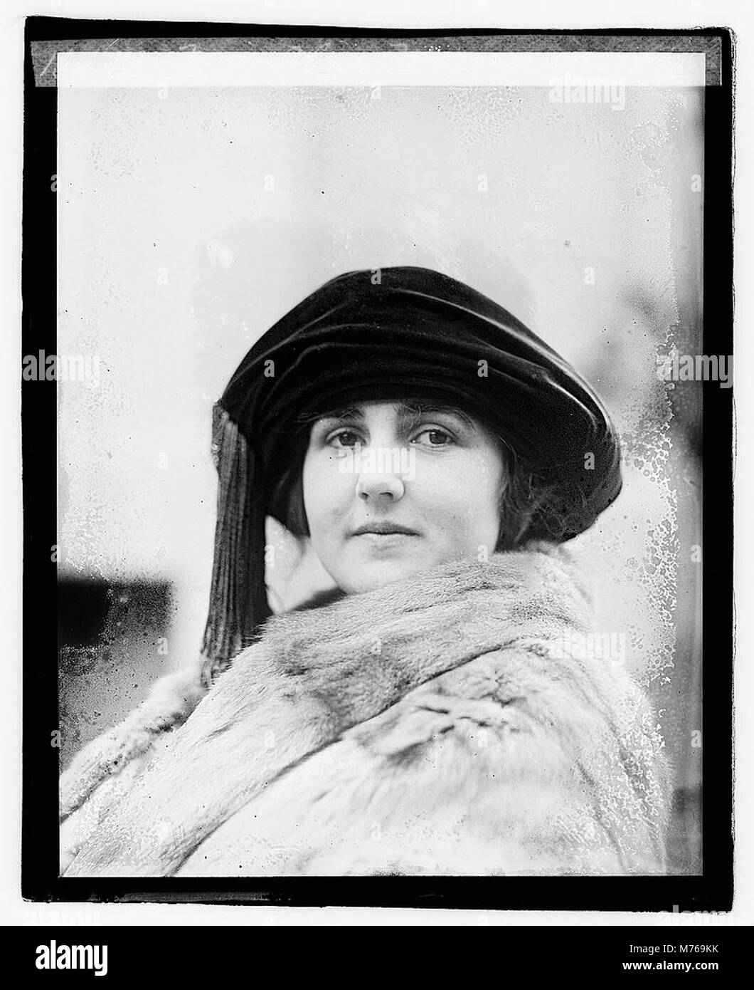 A portrait of Miss Alice Mann, possibly capturing a social figure or ...