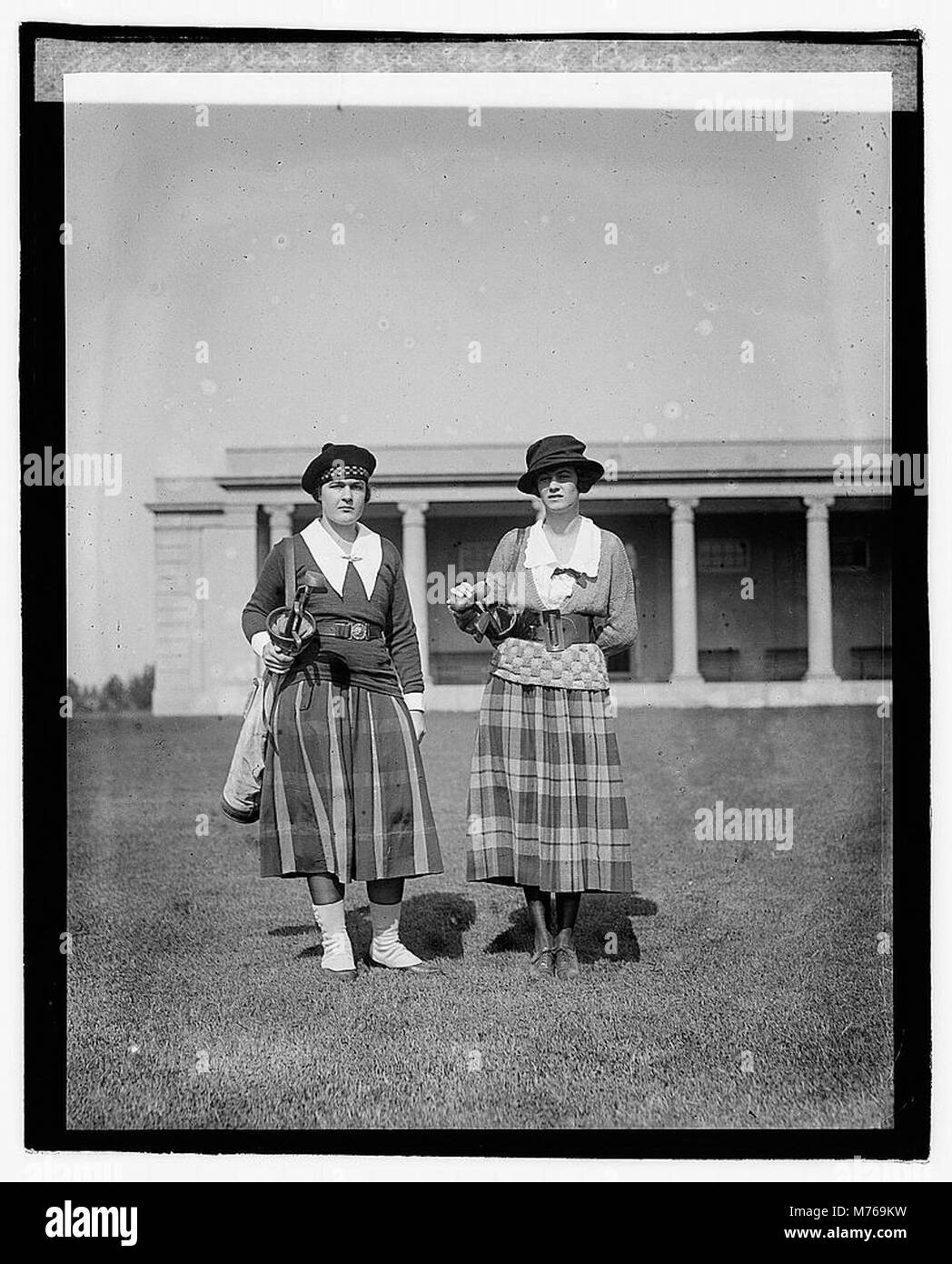 A photograph featuring Miss Ann Wicks Craven and Miss Louise Johnson ...