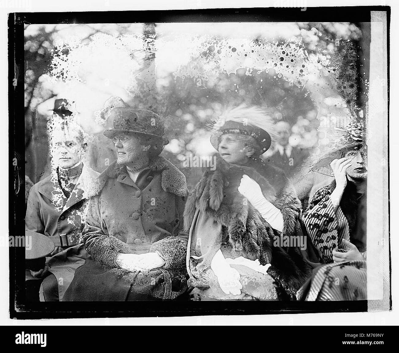 A portrait photograph of Miss Harlan and Mrs. Harding taken on May 6 ...