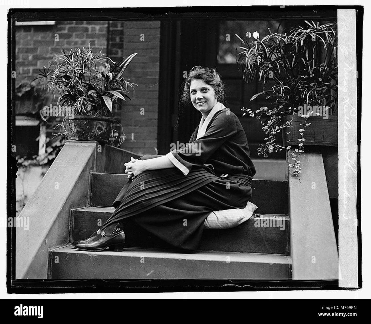 A portrait of Miss Lillian Thompson, taken on October 10, 1922. The ...