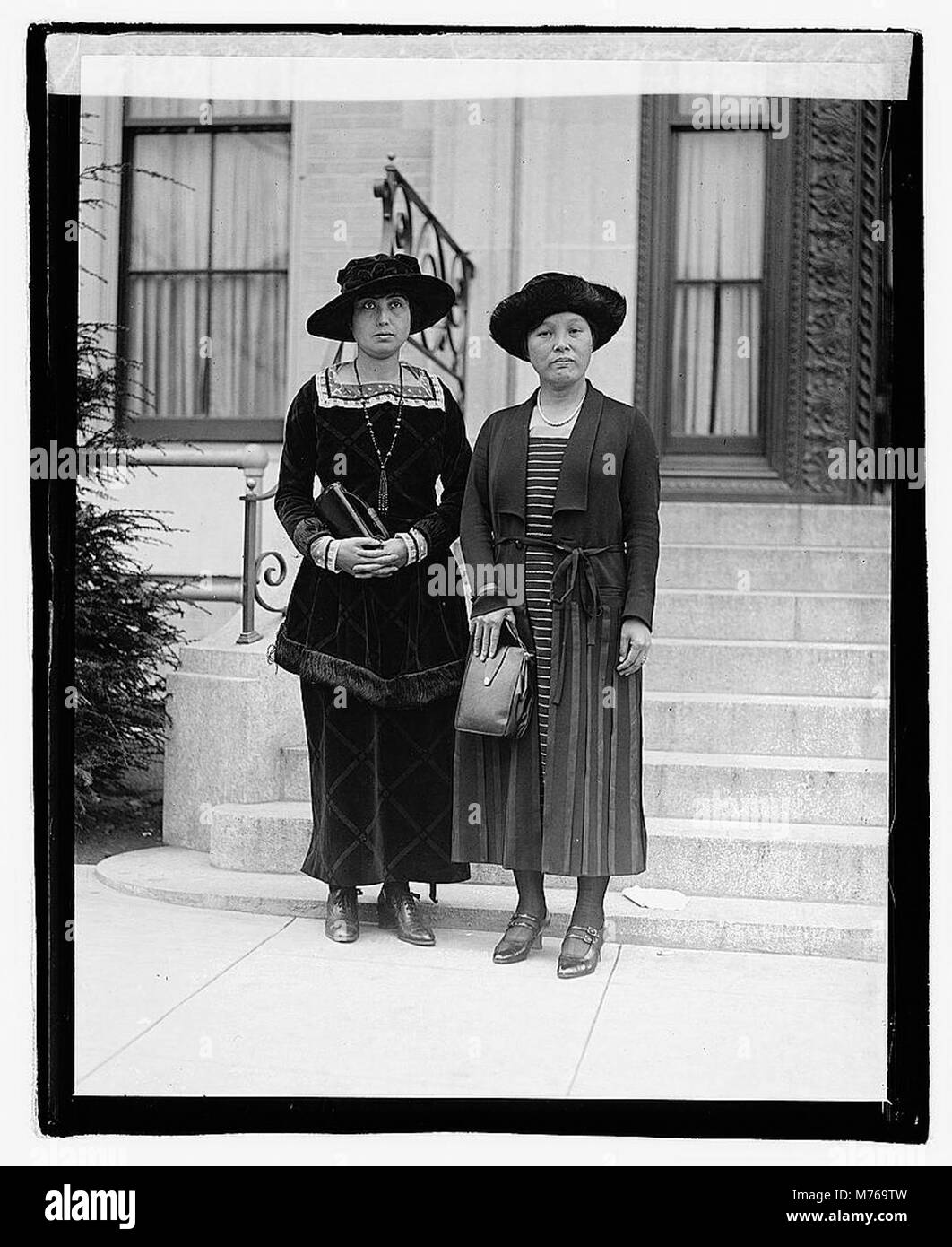 A photograph of Miss Marion Irvine and Madame Hideko Inouye taken on ...