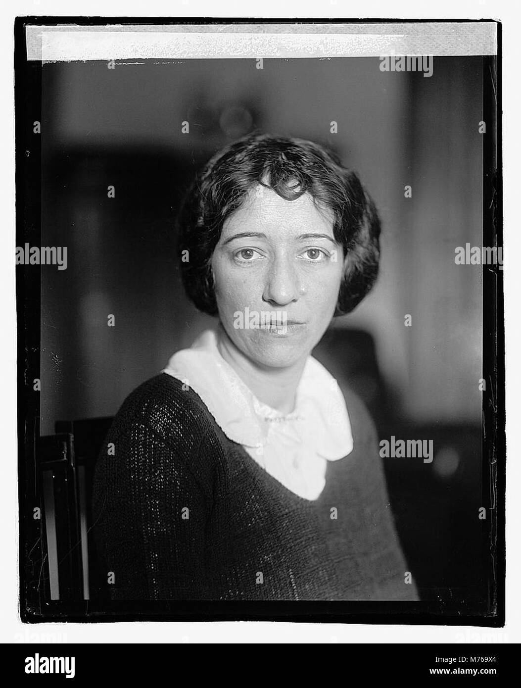 Miss Sarah Orr is depicted in this historical photograph, showing her ...